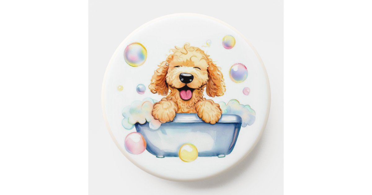 Goldendoodle Dog PopSocket | Zazzle