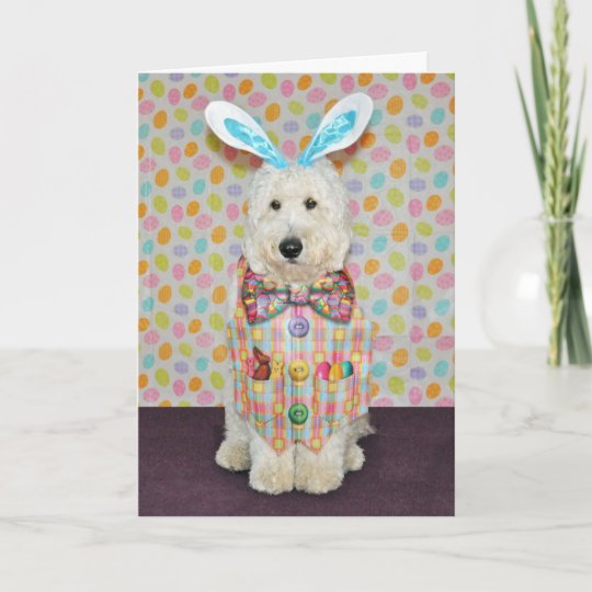 Goldendoodle Easter Card | Zazzle.com