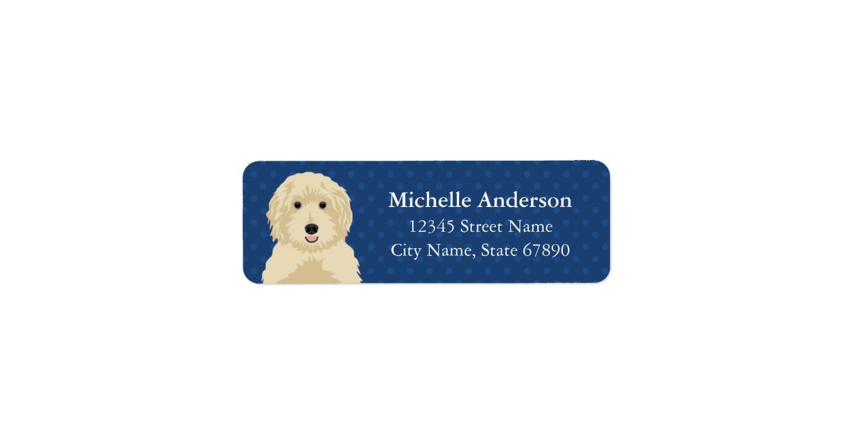Goldendoodle Return Address Labels | Zazzle