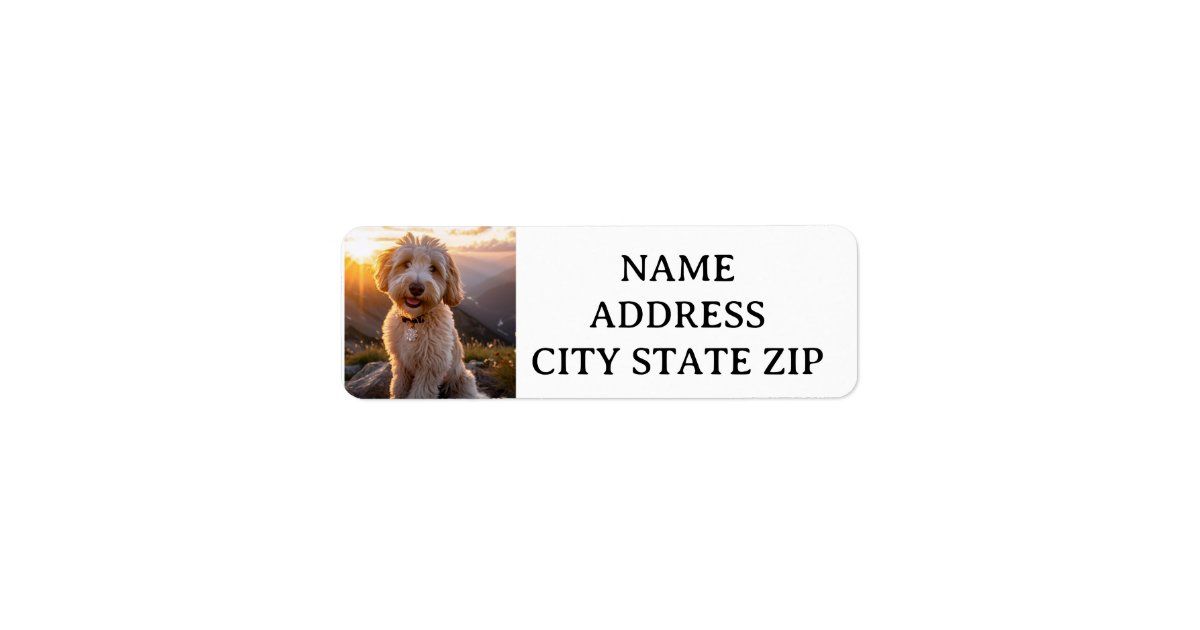 GOLDENDOODLE RETURN LABELS | Zazzle