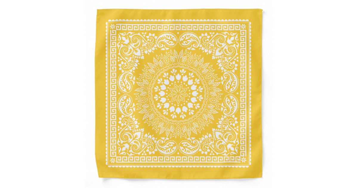 Goldenrod Pattern-4 Bandana | Zazzle