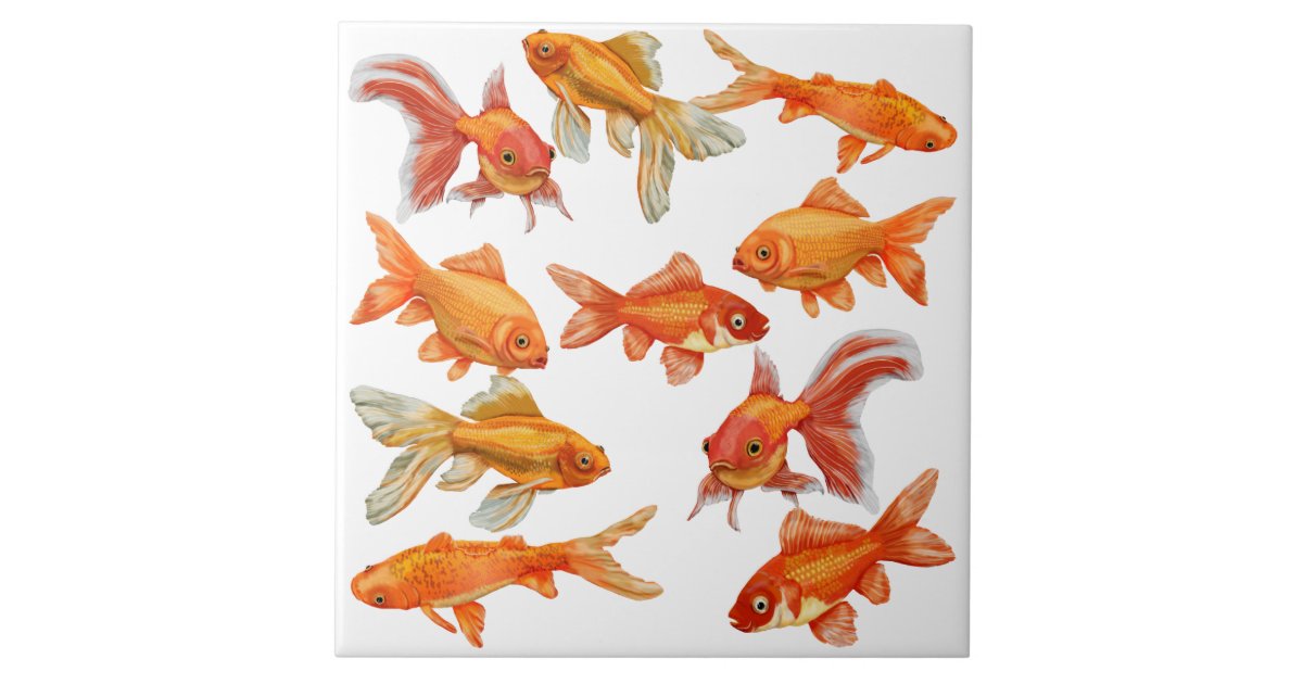 Goldfish Ceramic Tile | Zazzle