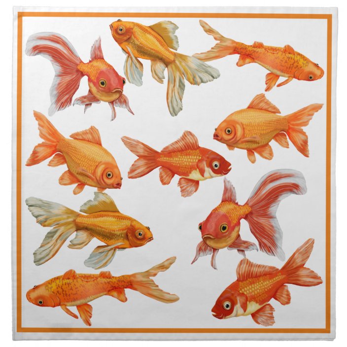 Goldfish Cloth Napkin | Zazzle.com