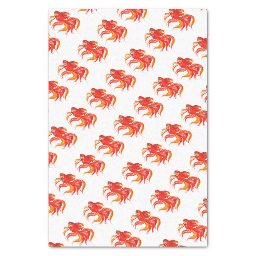 Goldfish design. Bright element. Tissue Paper | Zazzle