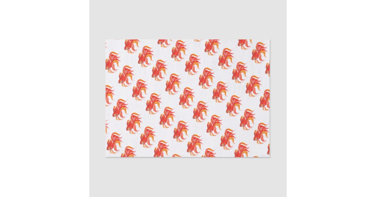 Goldfish design. Bright element. Tissue Paper | Zazzle