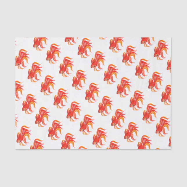 Goldfish design. Bright element. Tissue Paper | Zazzle