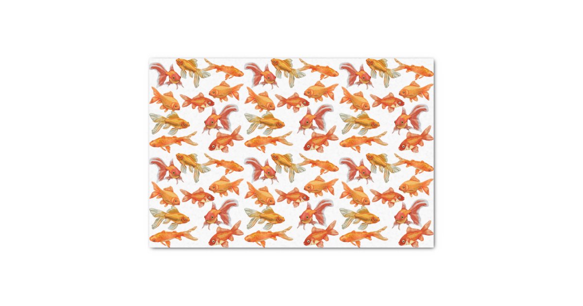 Goldfish print tissue paper | Zazzle