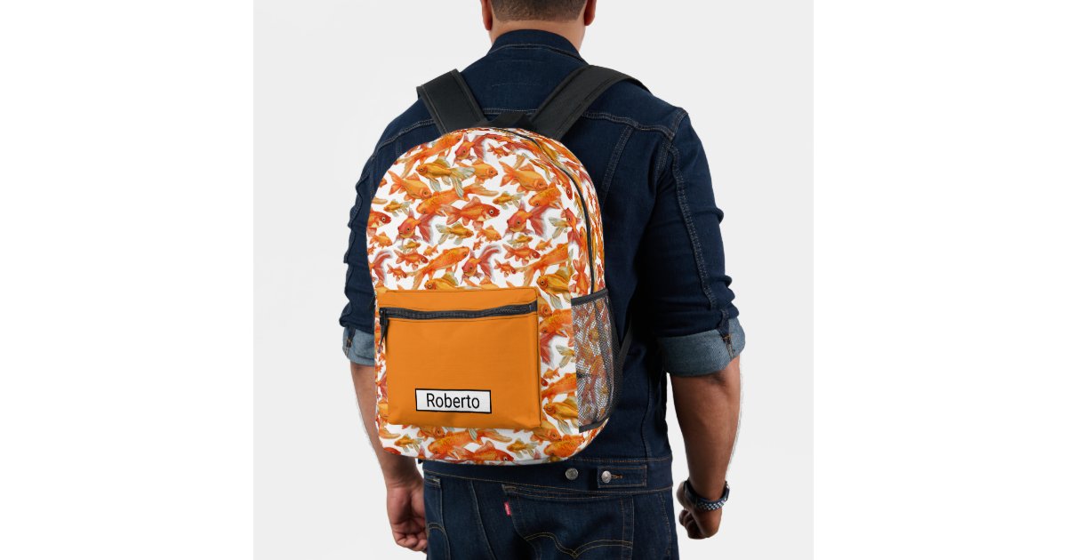 Goldfish Printed Backpack | Zazzle