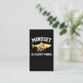 Goldfish Shark Mindset Motivation Business Card | Zazzle