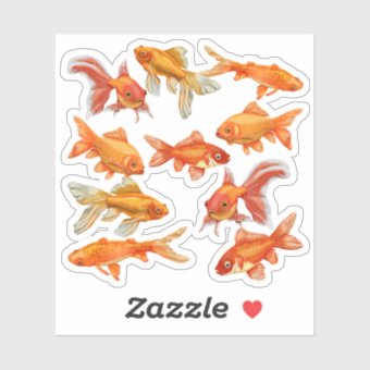 Goldfish Sticker | Zazzle