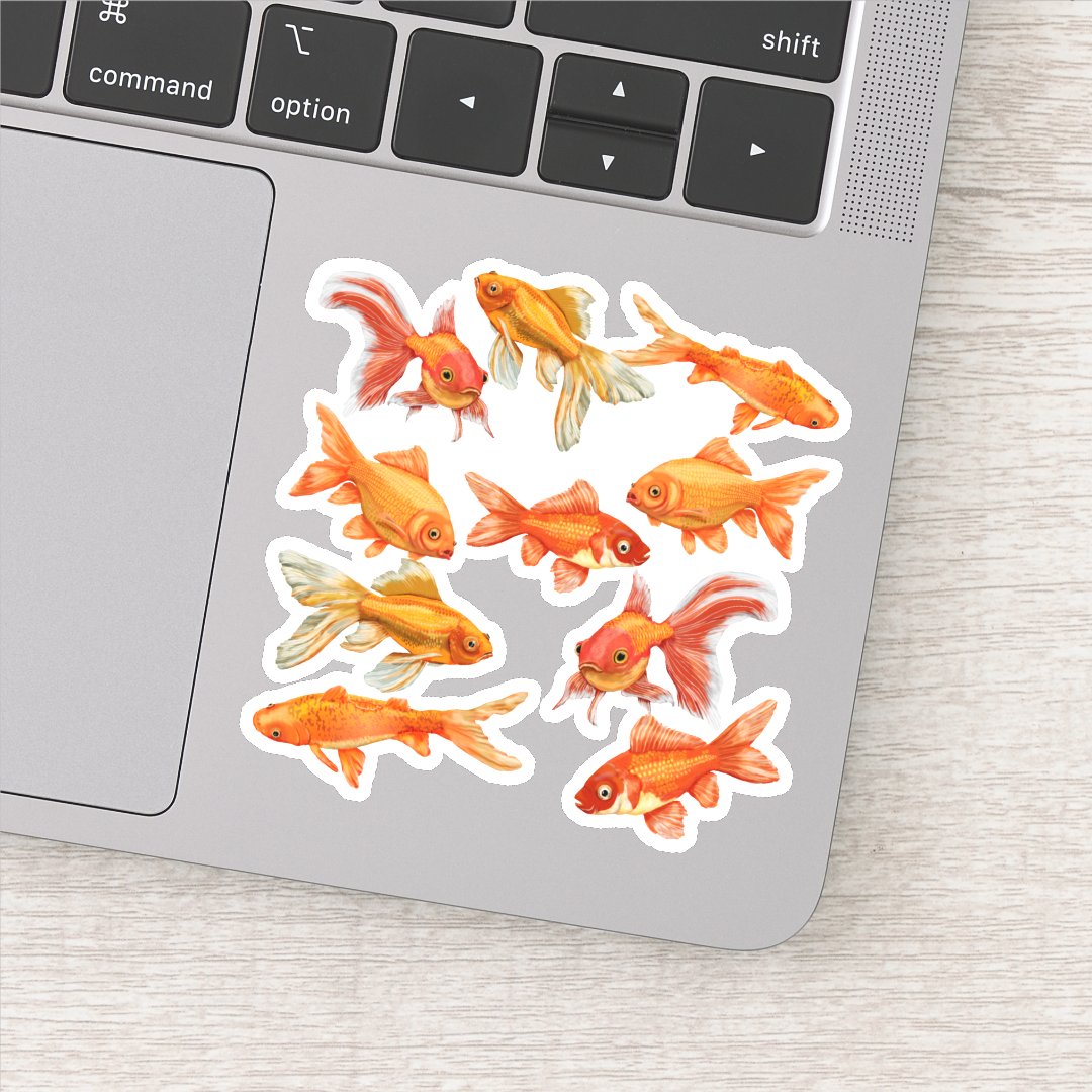 Goldfish Sticker | Zazzle