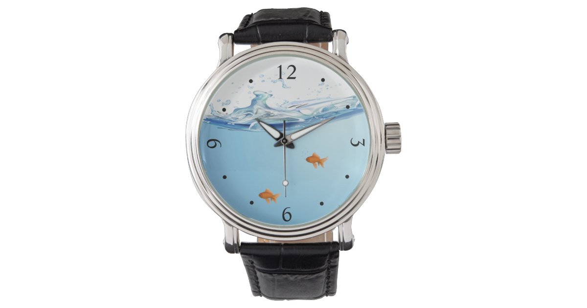 Goldfish under water aquarium watch | Zazzle