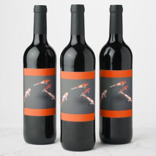 goldfish wine label | Zazzle