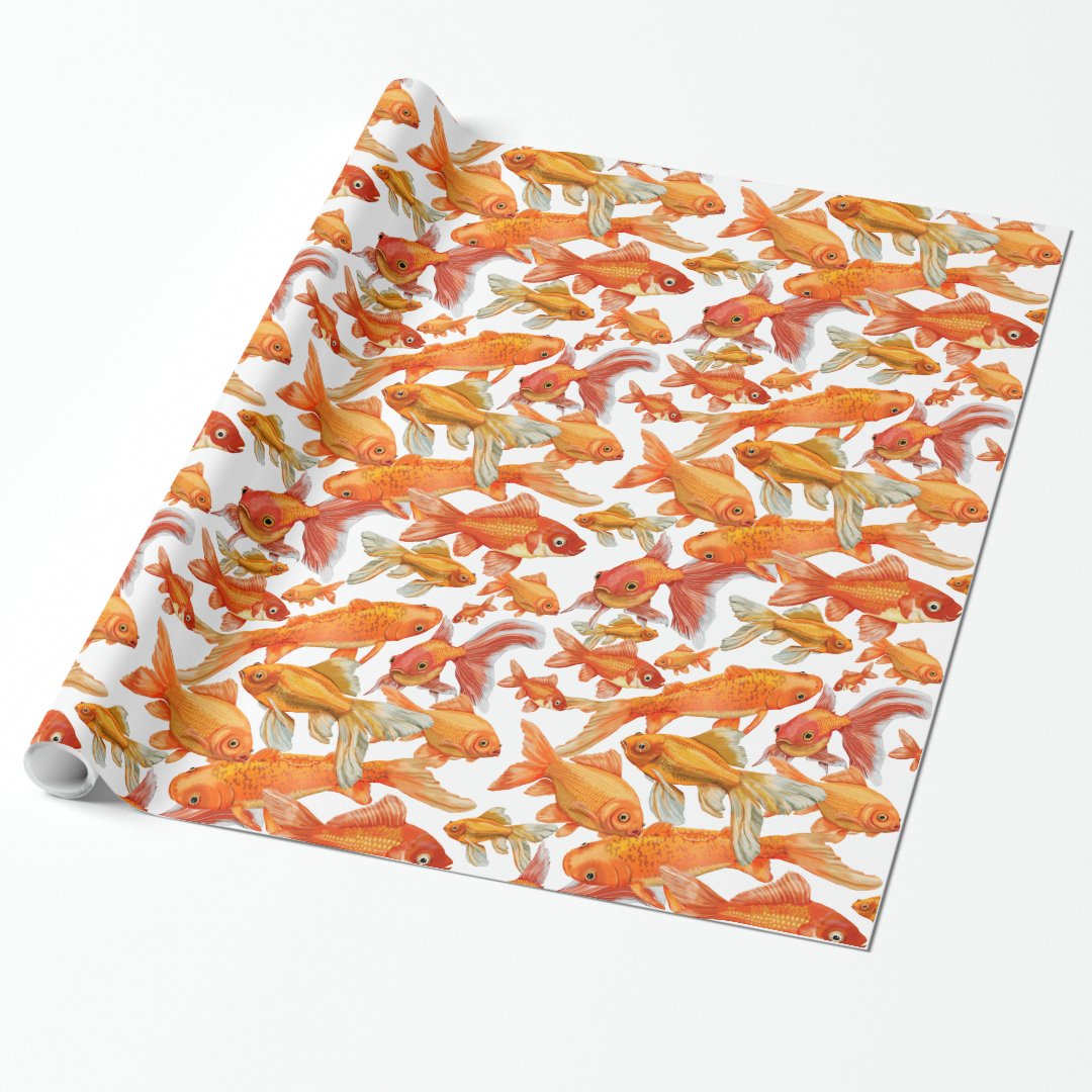 Goldfish Wrapping Paper | Zazzle