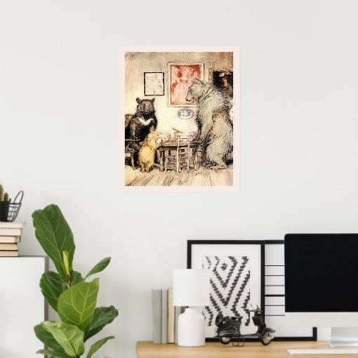 Goldilocks and The Three Bears by Arthur Rackham Poster | Zazzle