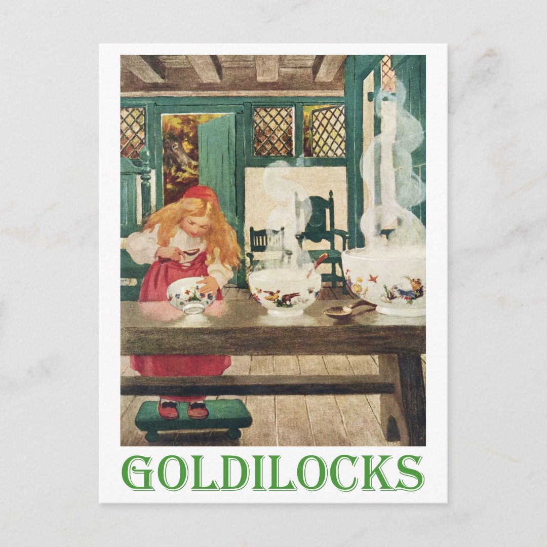 Goldilocks and the Three Bears Postcard | Zazzle