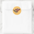 Goldy Gopher Classic Round Sticker | Zazzle