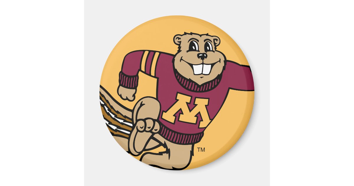 Goldy Gopher Magnet | Zazzle