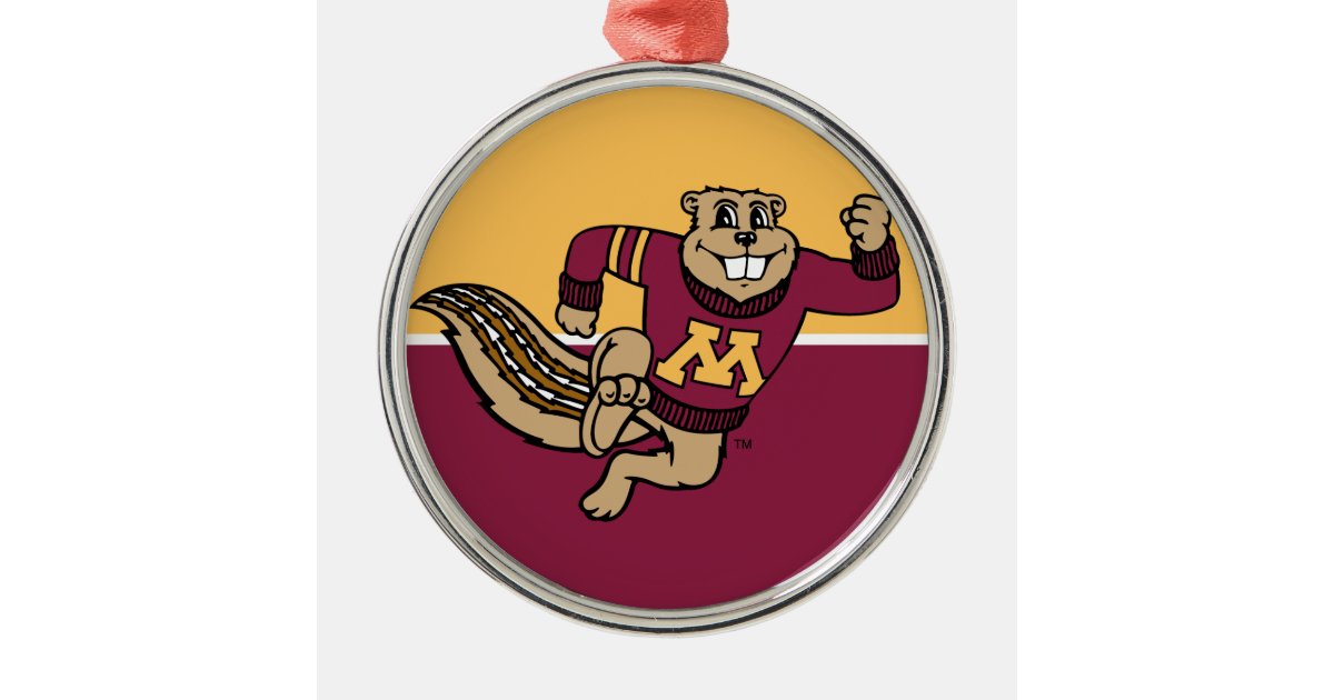 Goldy Gopher Metal Ornament | Zazzle