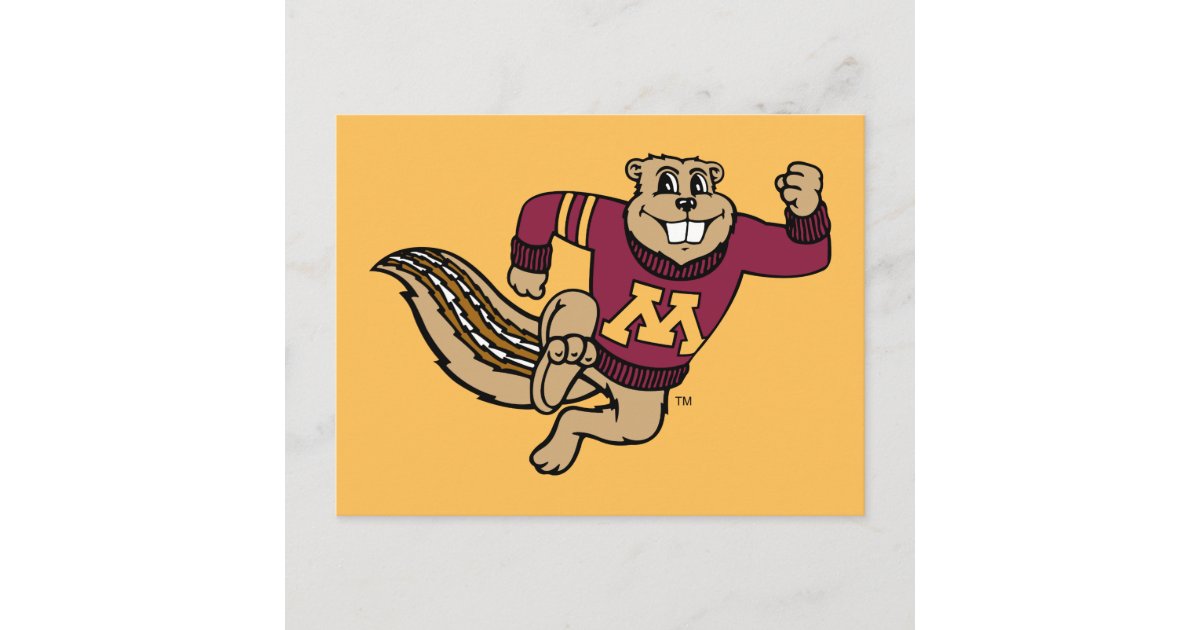 Goldy Gopher Postcard | Zazzle