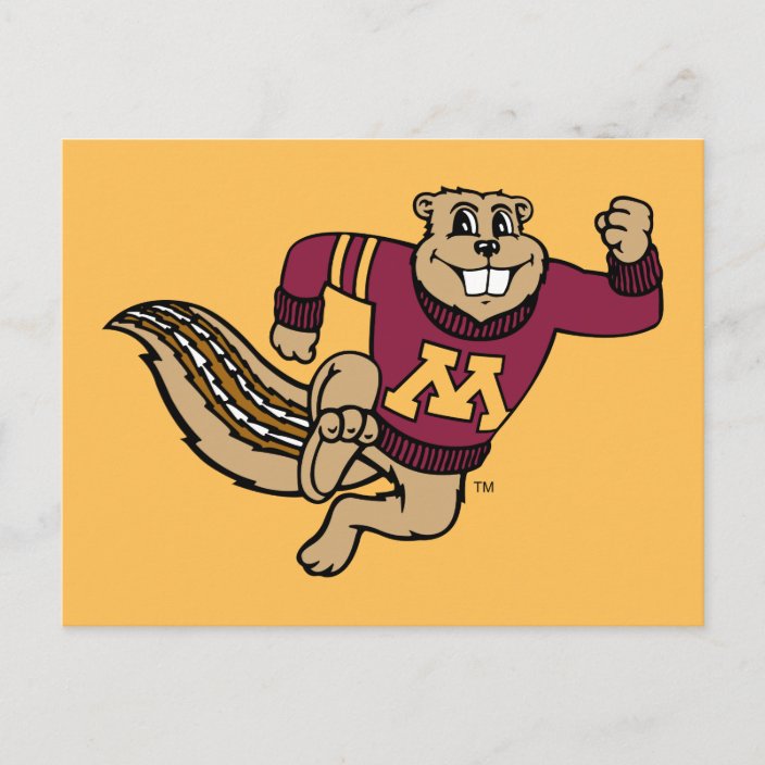 Goldy Gopher Postcard | Zazzle.com