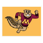 Goldy Gopher & Minnesota M Postcard | Zazzle.com
