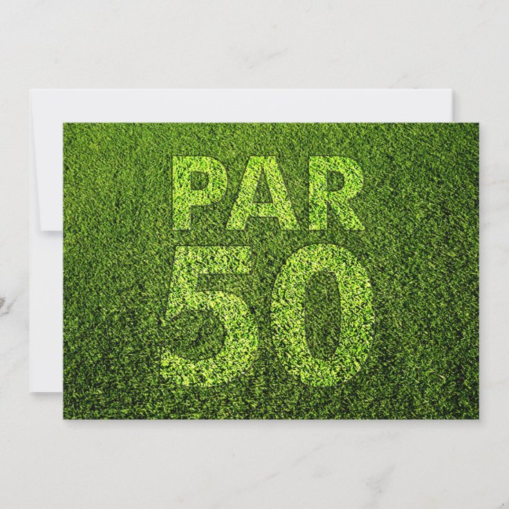 Golf 50th Birthday Party Invitation | Zazzle