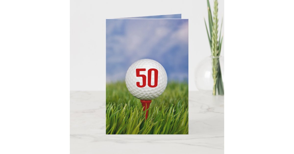 Golf 50th Birthday Party Invitation | Zazzle