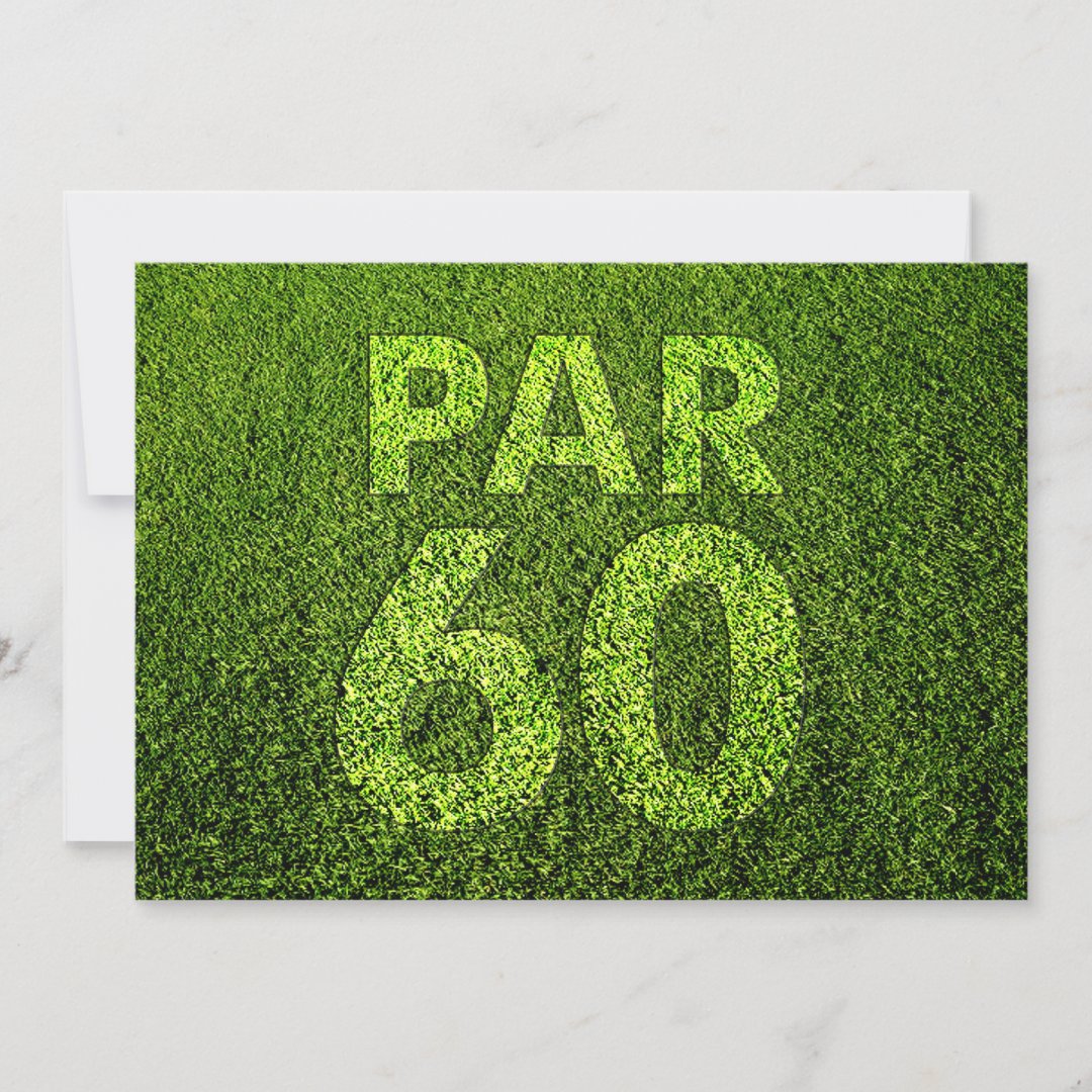 Golf 60th Birthday Party Invitation | Zazzle