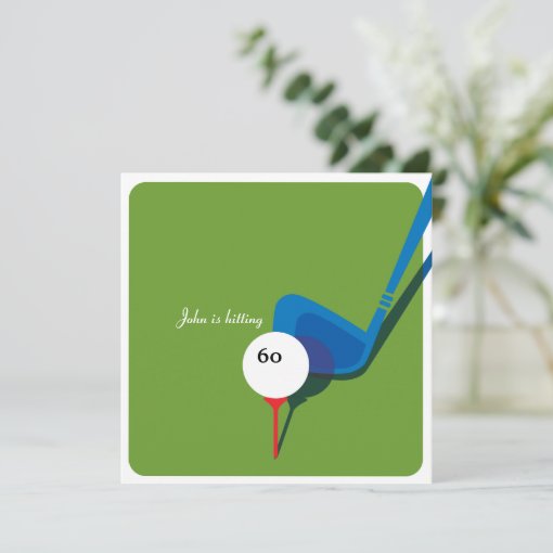 Golf 60th Birthday - Still Swinging! Invitation | Zazzle