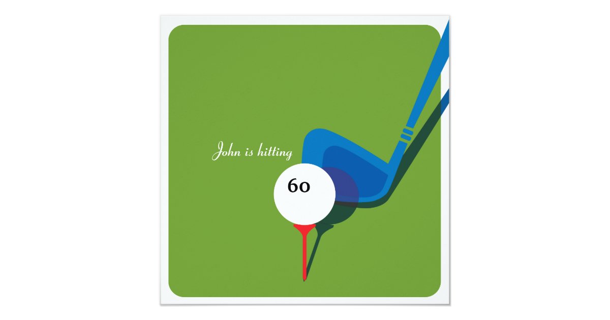 Golf 60th Birthday - Still Swinging! Invitation | Zazzle.com