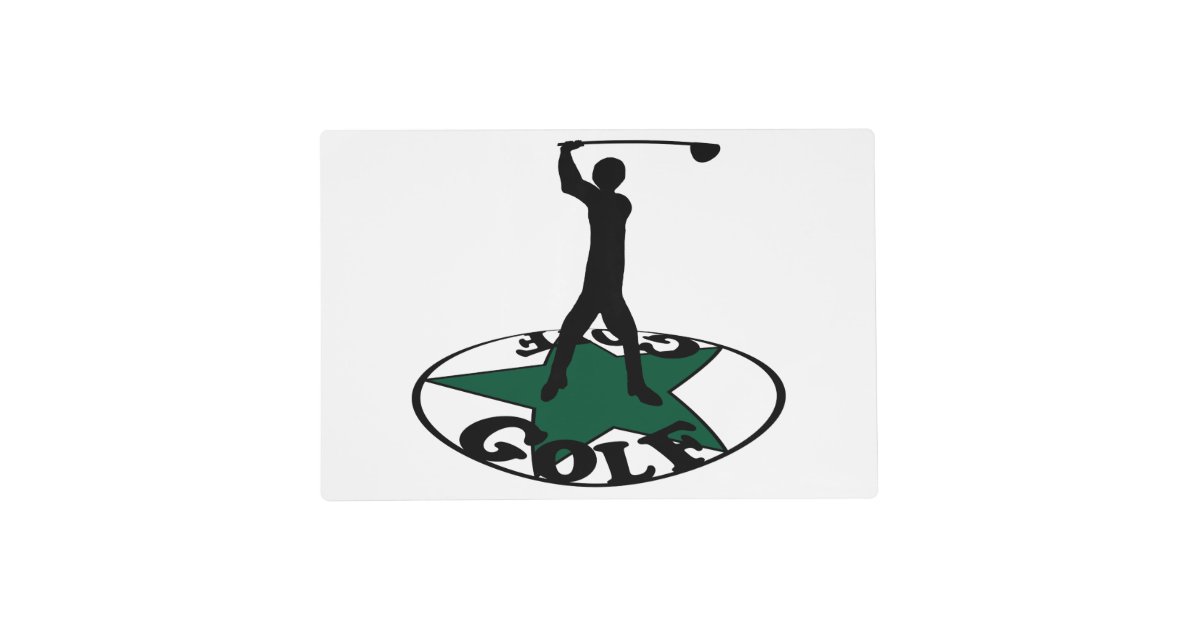 Golf - a wonderful game placemat | Zazzle