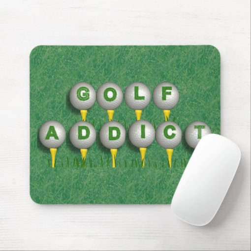 Golf Addict Mouse Pad | Zazzle