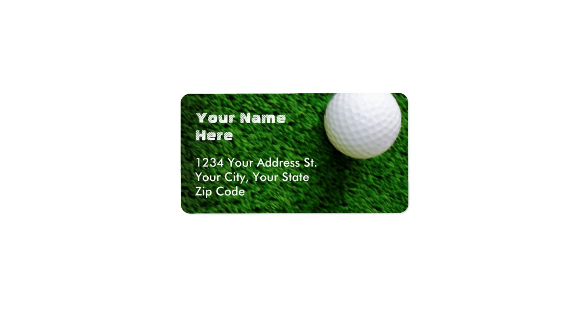 Golf Address Labels | Zazzle