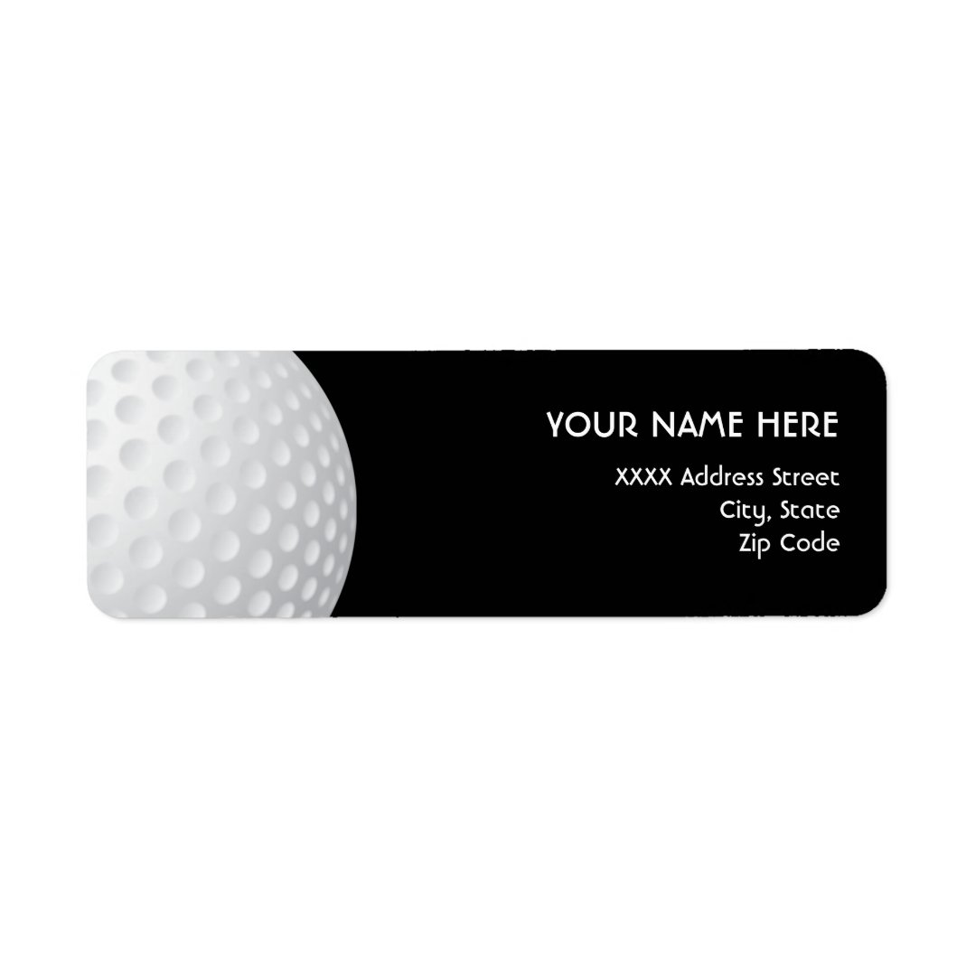 Golf Address Labels | Zazzle