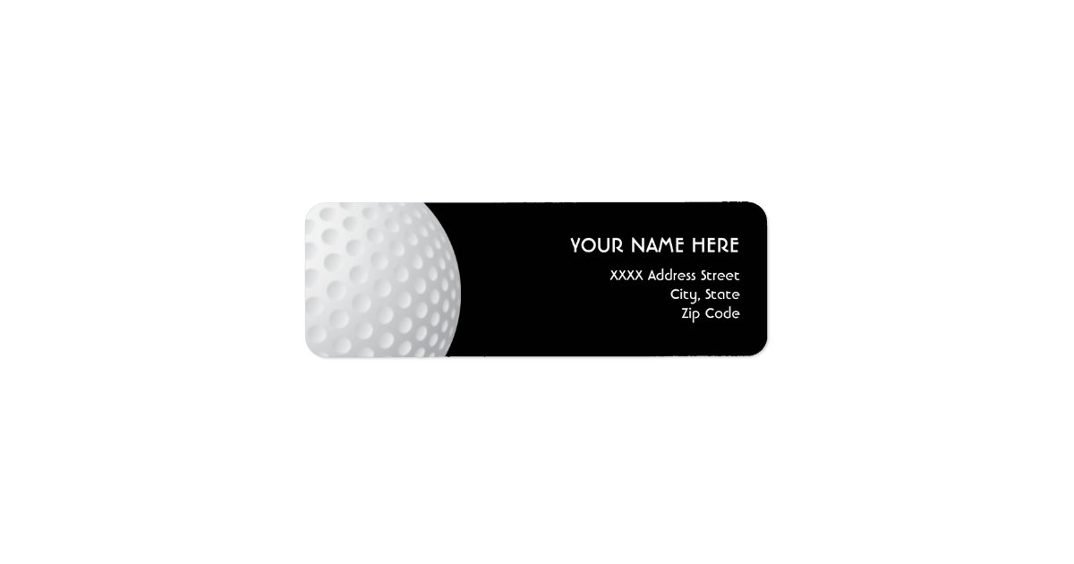 Golf Address Labels | Zazzle