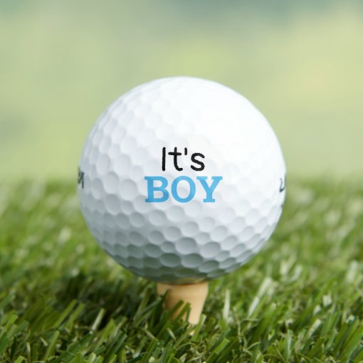 Golf baby shower it's boy golf balls | Zazzle