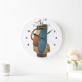 Golf Bag Design Wall Clock | Zazzle