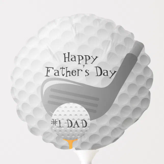 Golf Ball and Club Golfing Design Balloon | Zazzle