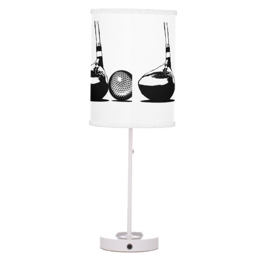 Golf Ball and Club Table Lamp | Zazzle