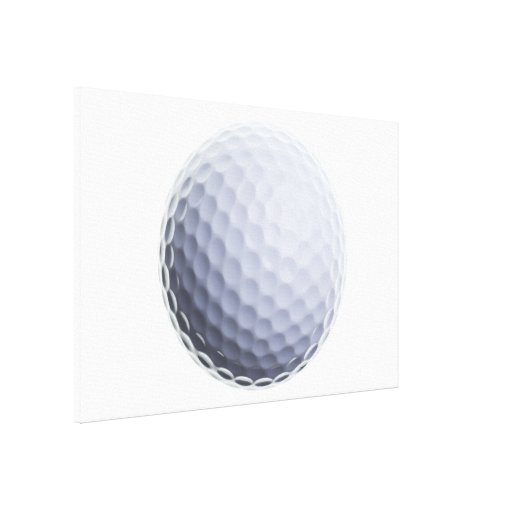 Golf Ball Background Customized Template Canvas Print | Zazzle