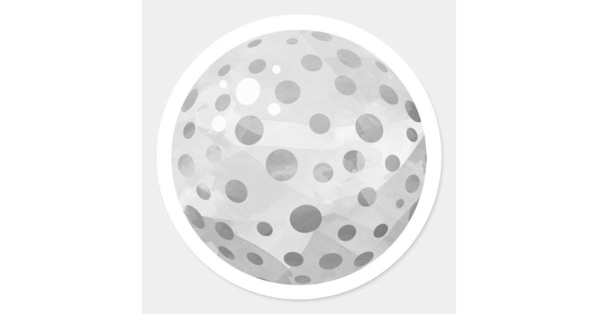 Golf Ball Classic Round Sticker | Zazzle