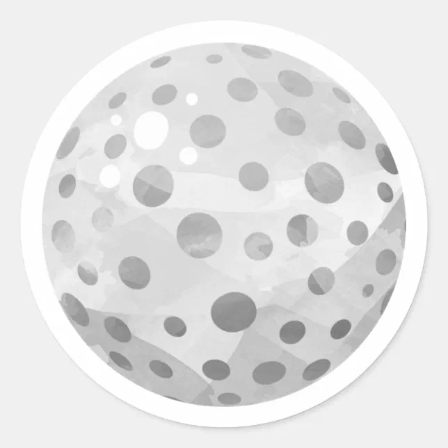 Golf Ball Classic Round Sticker | Zazzle