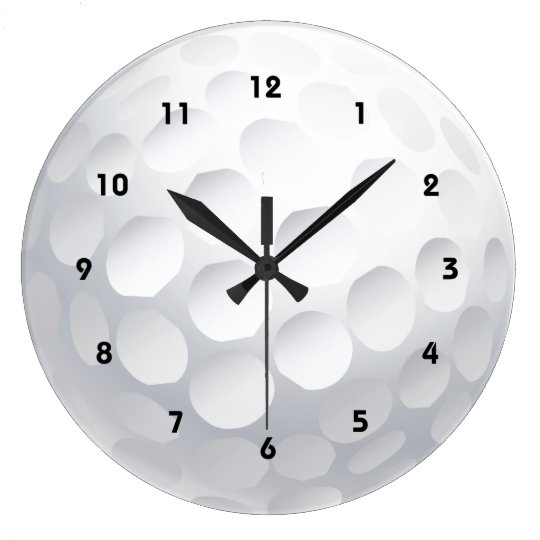 Golf Ball Design Wall Clock | Zazzle.com