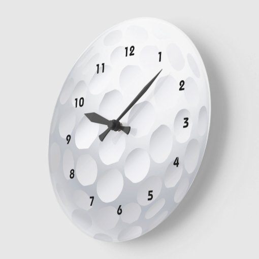 Golf Ball Design Wall Clock | Zazzle