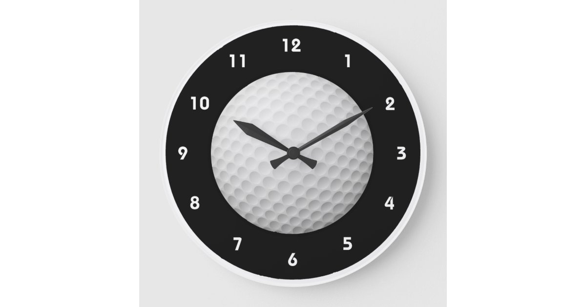 Golf Ball Design Wall Clock | Zazzle