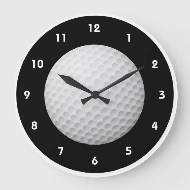 Golf Ball Design Wall Clock | Zazzle