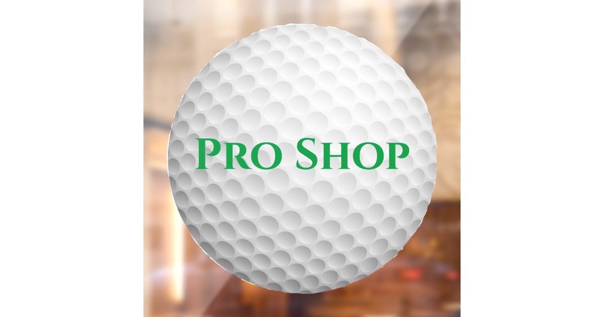 Golf Ball Design Window Cling | Zazzle