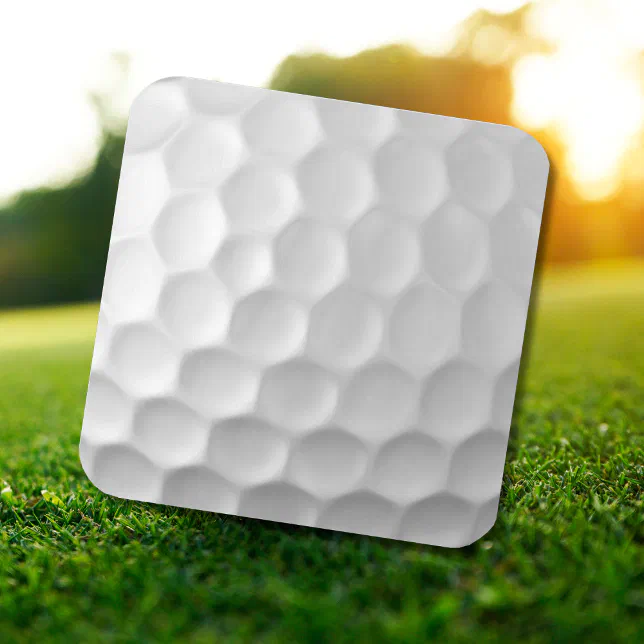 Golf Ball Dimples Pattern Texture Square Sticker | Zazzle