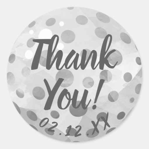 Golf Ball Event Thank You Classic Round Sticker | Zazzle